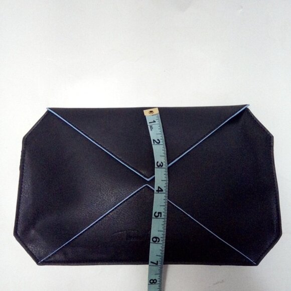 Bags | Thierry Mugler Black Envelope Style Clutch Cosmetics Bag | Poshmark